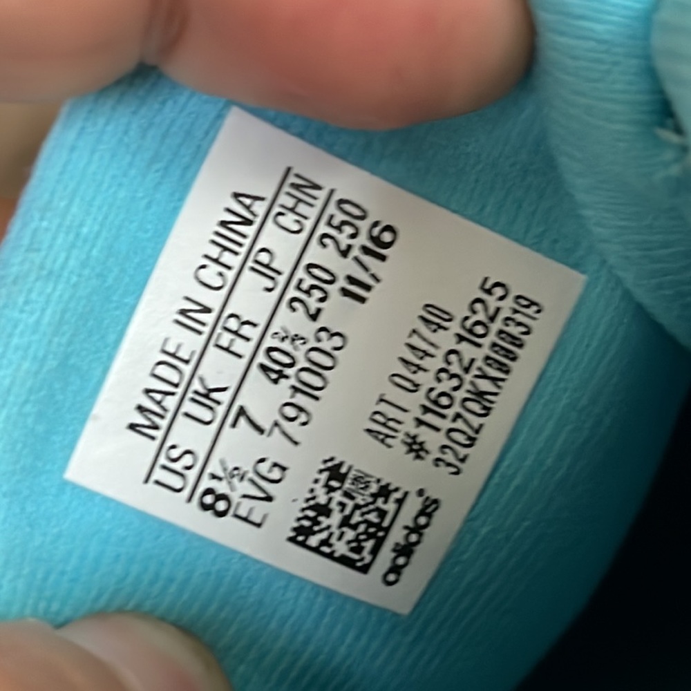 Adidas Adipure Spikeless Golf Shoe / White & Teal / S… - Gem